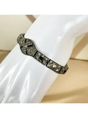The Unbranded Brand | Jewelry | 92s Art Deco Noveline Green Glass Paste ...